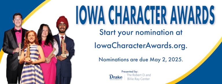 Iowa Character Awards - The Robert D. and Billie Ray Center